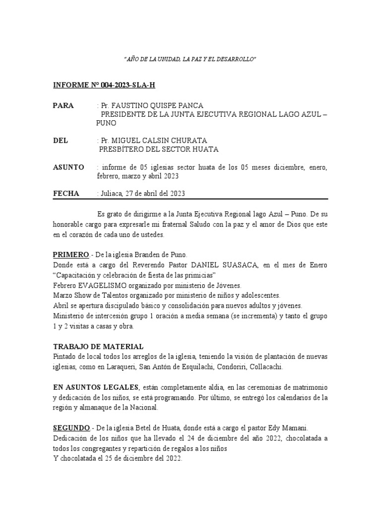 INFORME Iglesia | PDF INFORME Iglesia | PDF