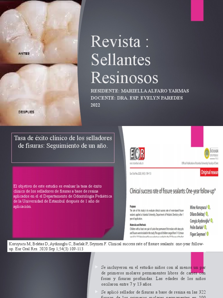 Revista SELLANTE RESINOSO | PDF