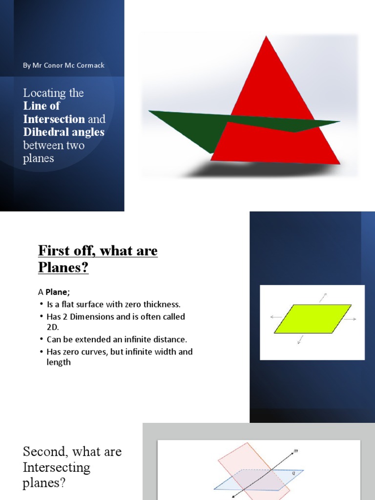 LC HL Q - Intersecting Planes Dehedral Angle Animated Solution | PDF