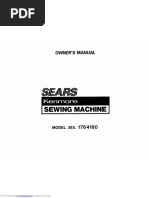 Kenmore 385 Sewing Machine Instruction Manual: Read/Download | PDF ...