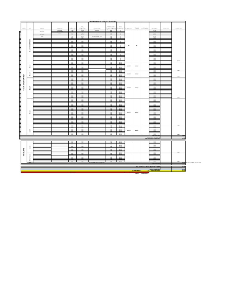 Formato de Programación Arquitectónica Taller 7 | PDF