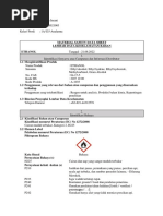 MSDS - ETHANOL - Bahasa Indonesia | PDF