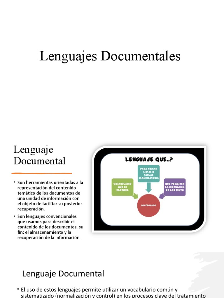 Lenguajes Documentales | PDF
