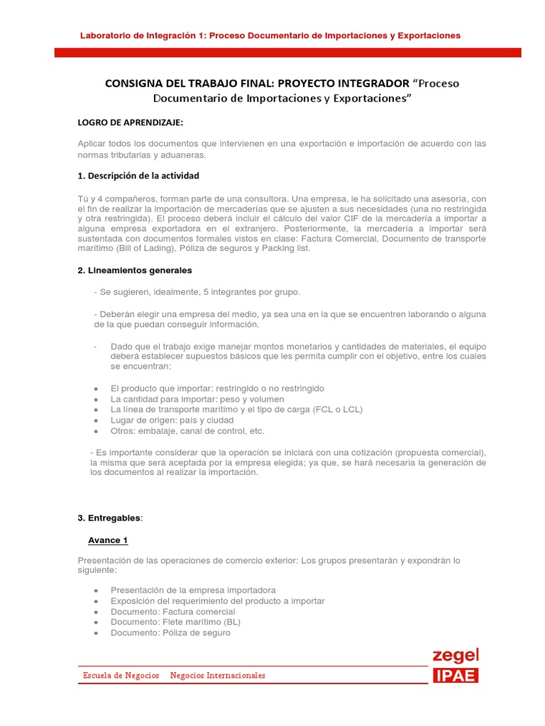 Consigna de proyecto final.pdf | PDF
