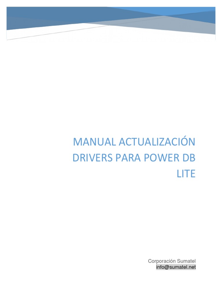 Actualización de Drivers Power DB Lite | PDF | Archivo de computadora ...