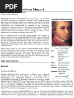 Mozart - A Timeline of The Great Composer's Life | PDF | Wolfgang ...