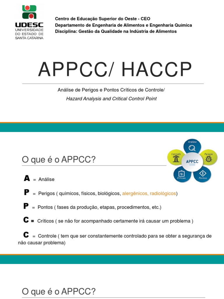 Implementação Do Sistema Appcc PDF | PDF | Análise de perigos e pontos ...