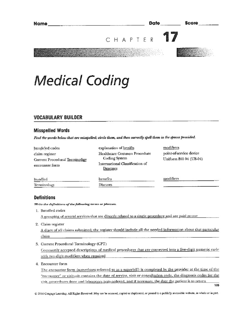 CH 17 Workbook Answer Key PDF | PDF