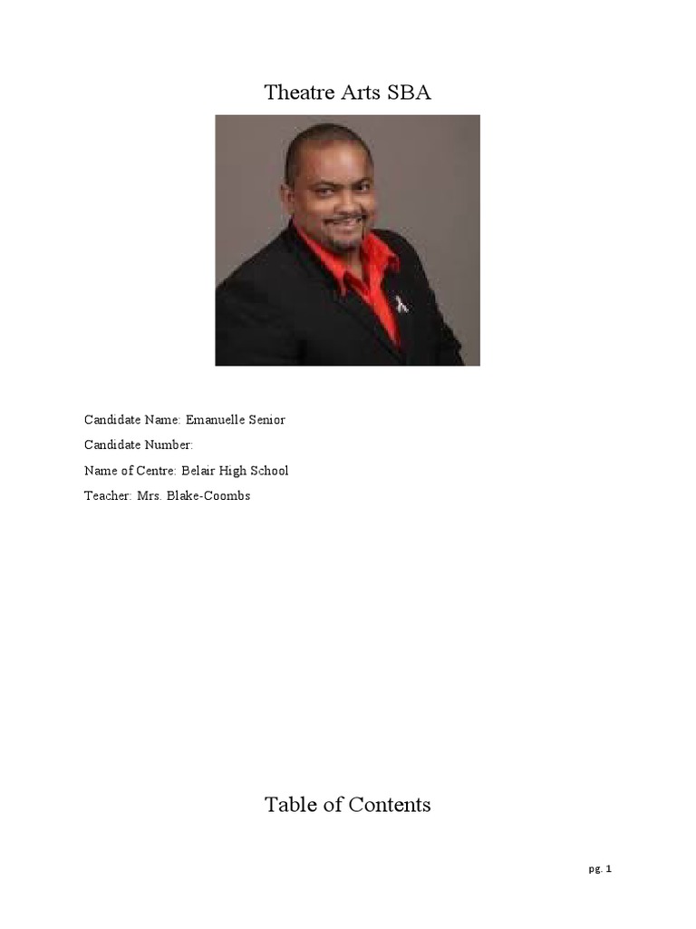 David Tulloch SBA | PDF | Social Science | Art