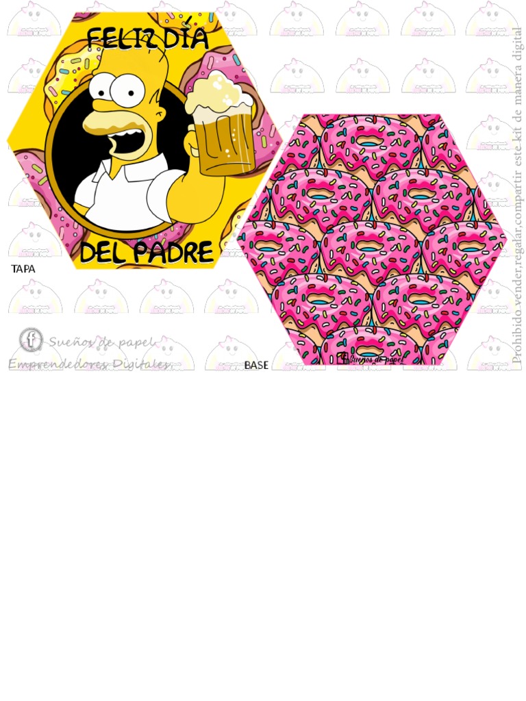 Kit Dia Del Padre Los Simpson Sueñosdepapel Pdf Versión 1 Pdf
