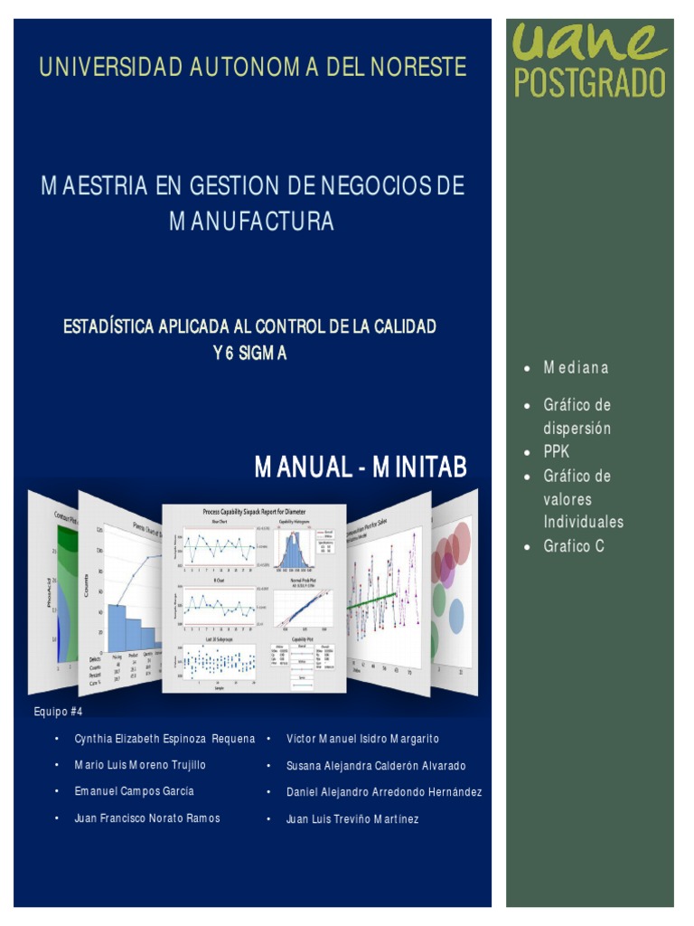 Manual Minitab 17 Mar PDF | PDF
