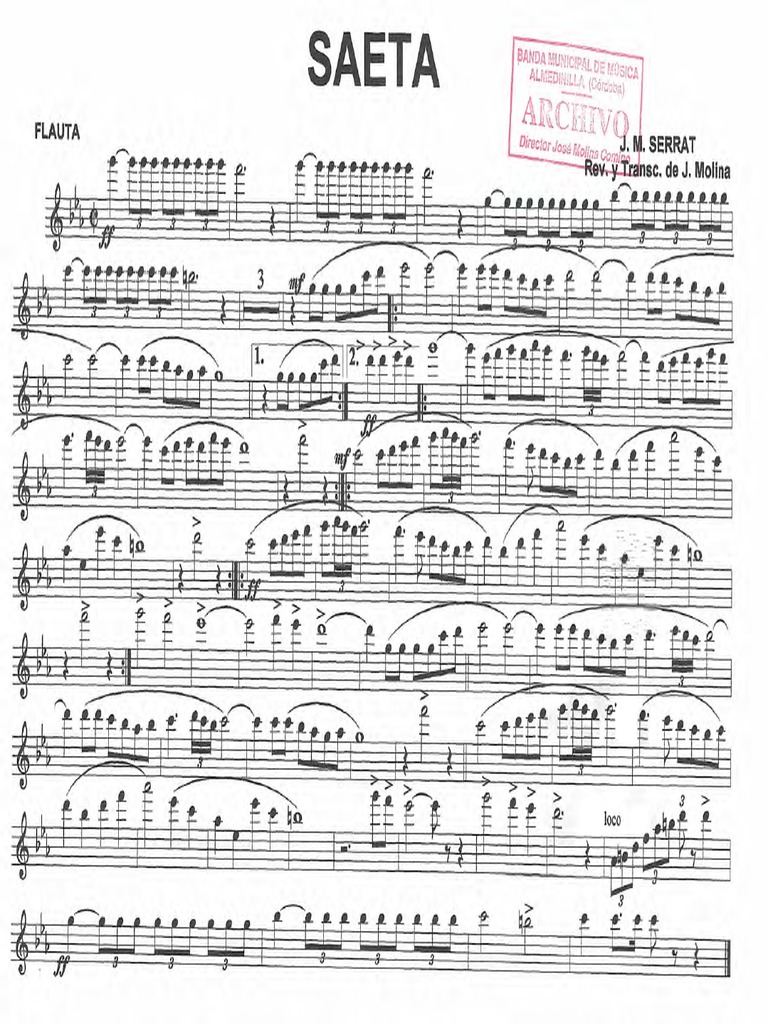 Guillermo Fernández Ríos - LA SAETA (Revisión de José Molina) MP PDF | PDF