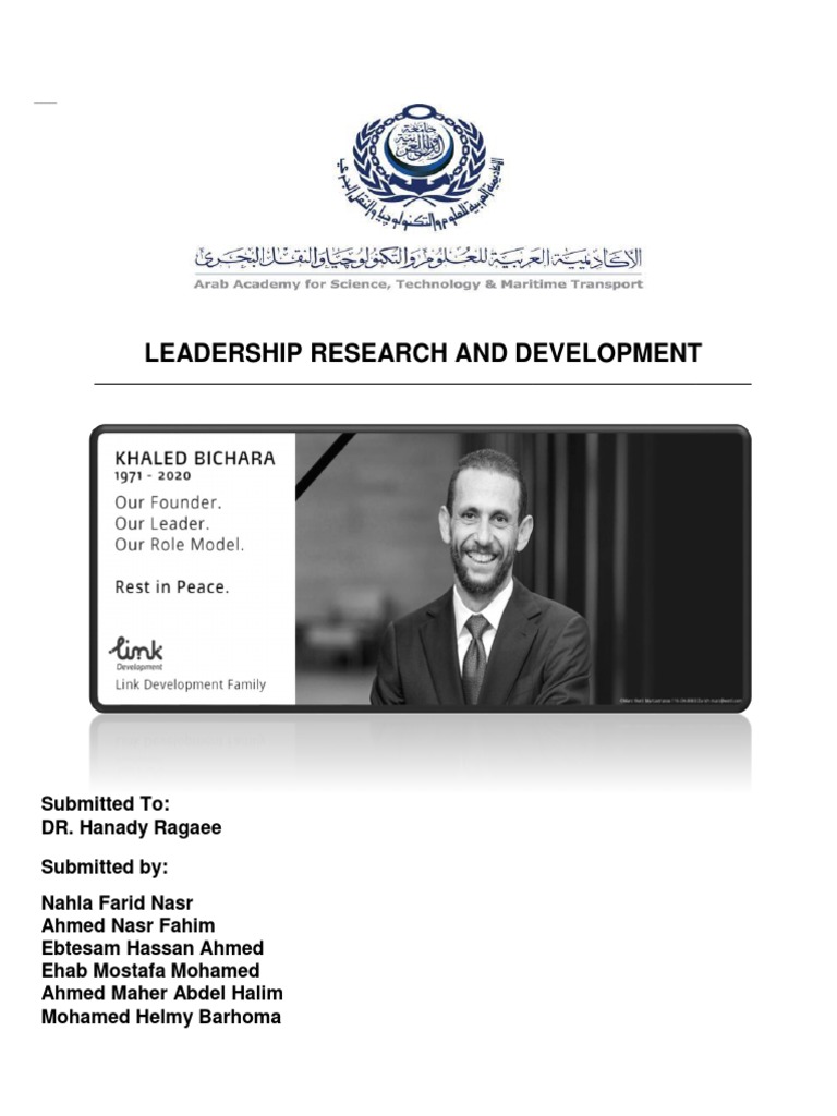 The Leader - Khaled Bishara-DR.Hanady Ragaee finaaaaaal.pdf | PDF
