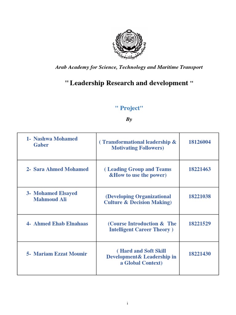 LeaderShip Project PDF | PDF | Art