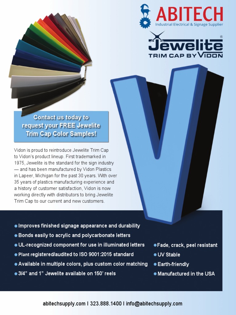 Free Jewelite Trim Cap Color Samples | PDF