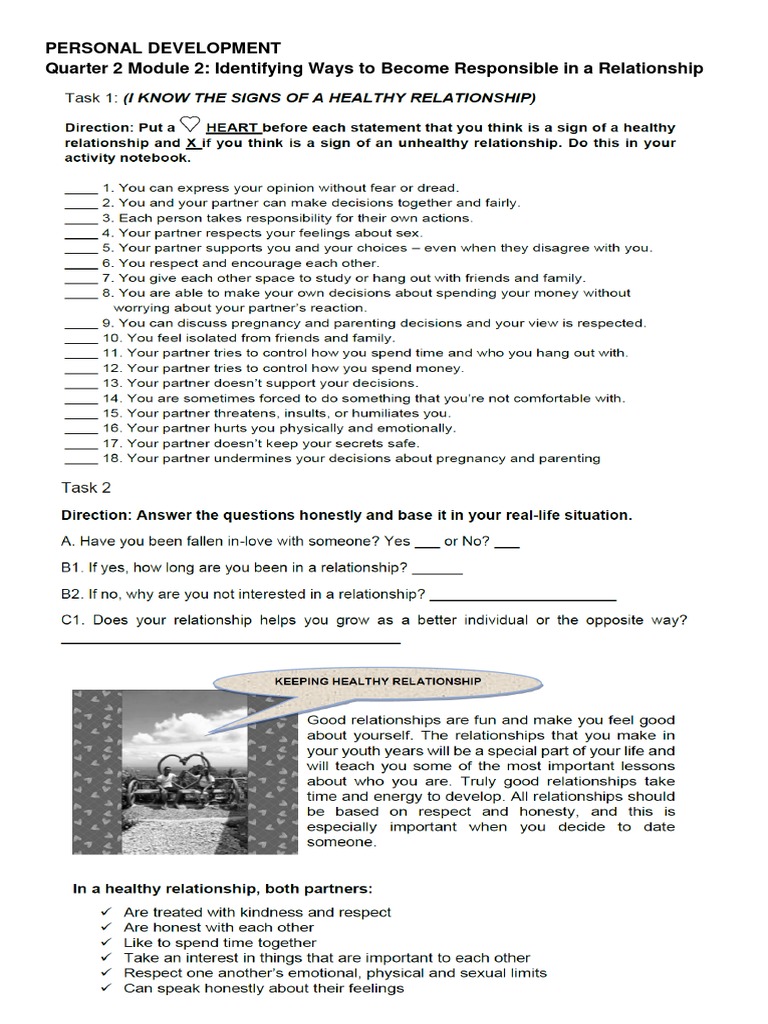 Personal Development - Module 2 PDF | PDF