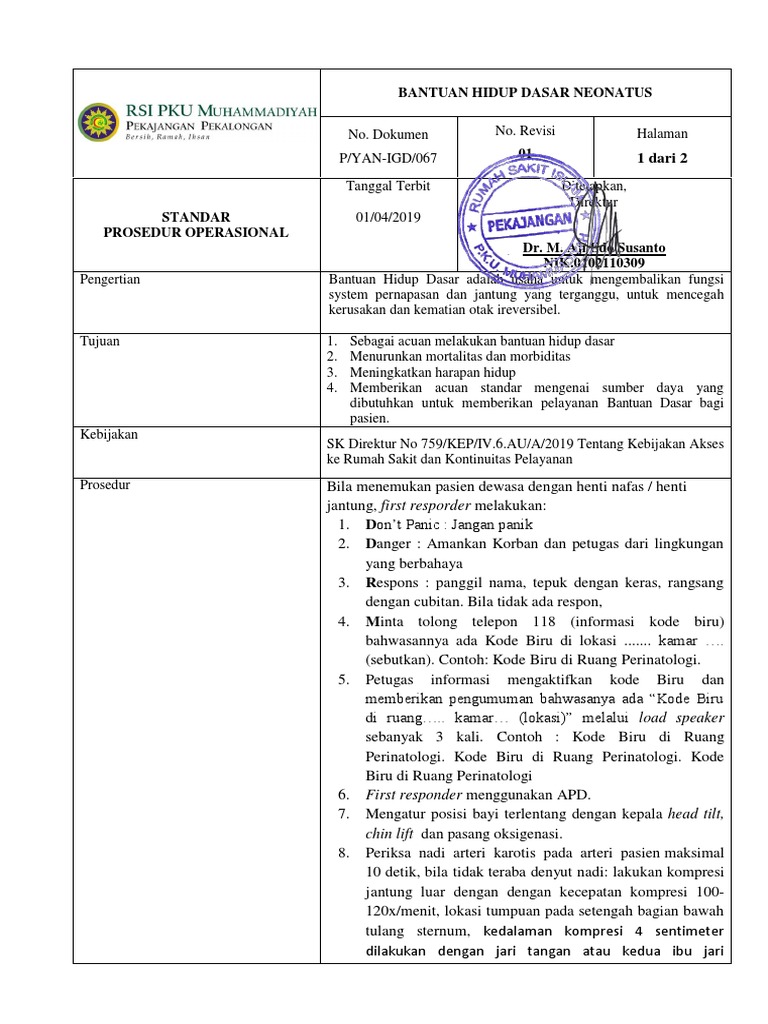 067 Spo BHD Neonatus PDF | PDF