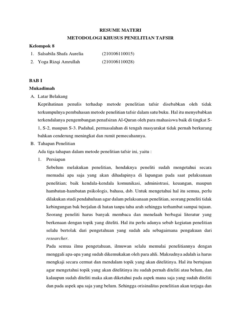 Resume Materi 8 | PDF