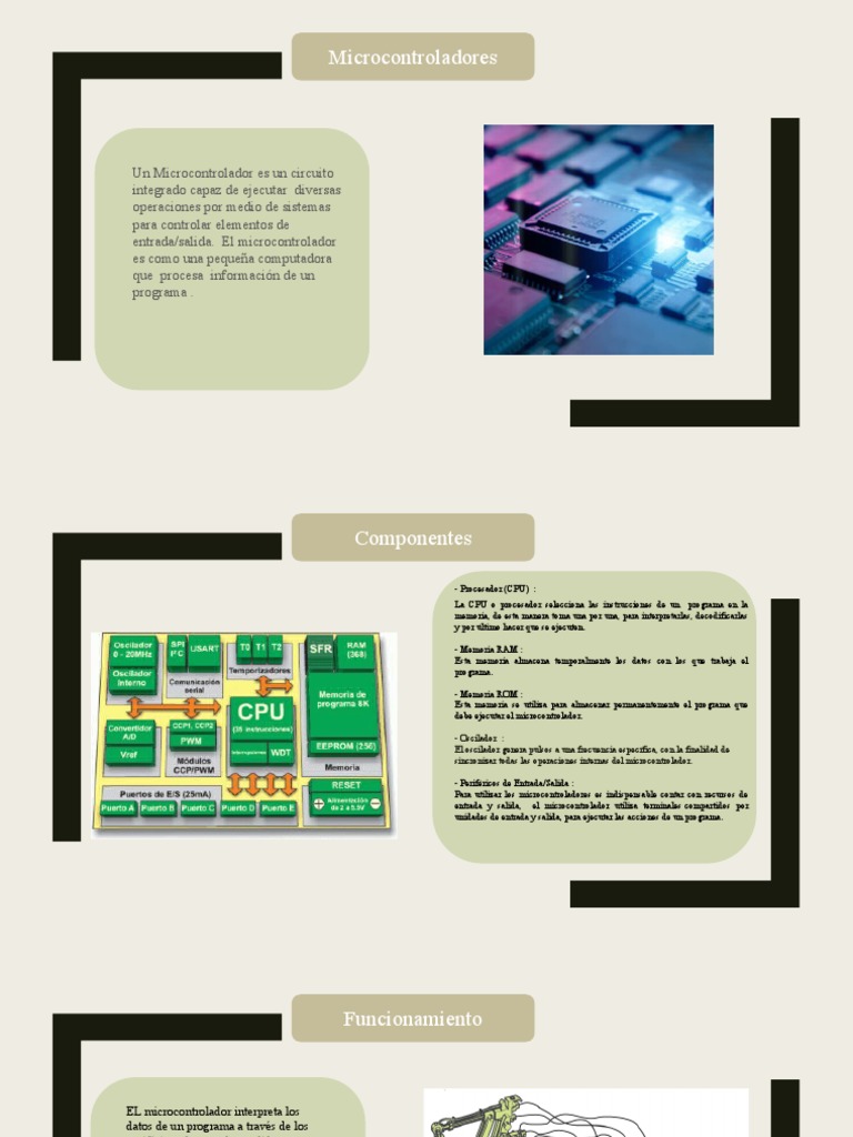 Presentacion Sobre Los Microcontroladores | PDF