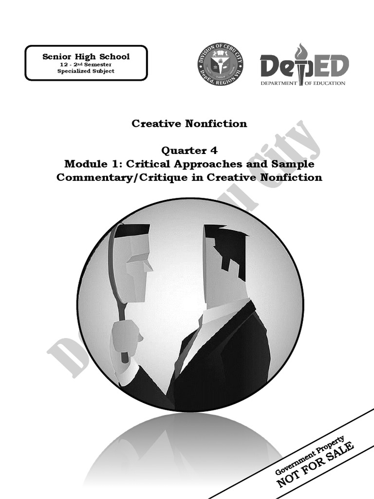 CREATIVE NONFICTION - Q4 - Module 1 Revised SLM PDF | PDF