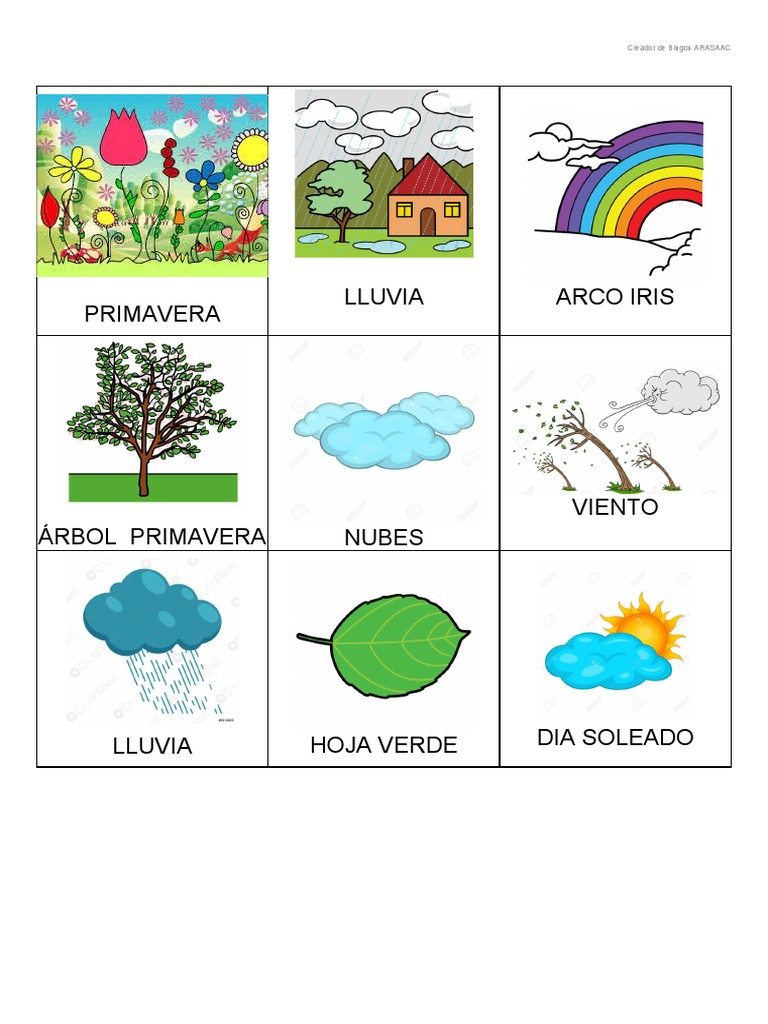 Bingo de las Estaciones del Año | PDF