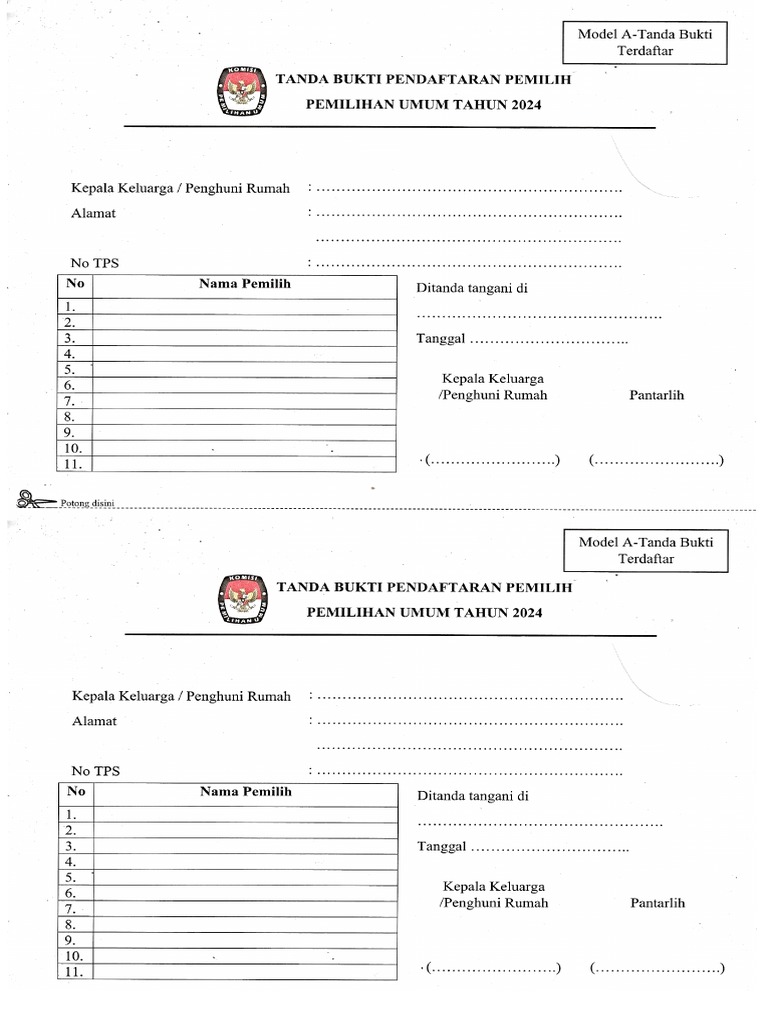 Form KPU PDF | PDF