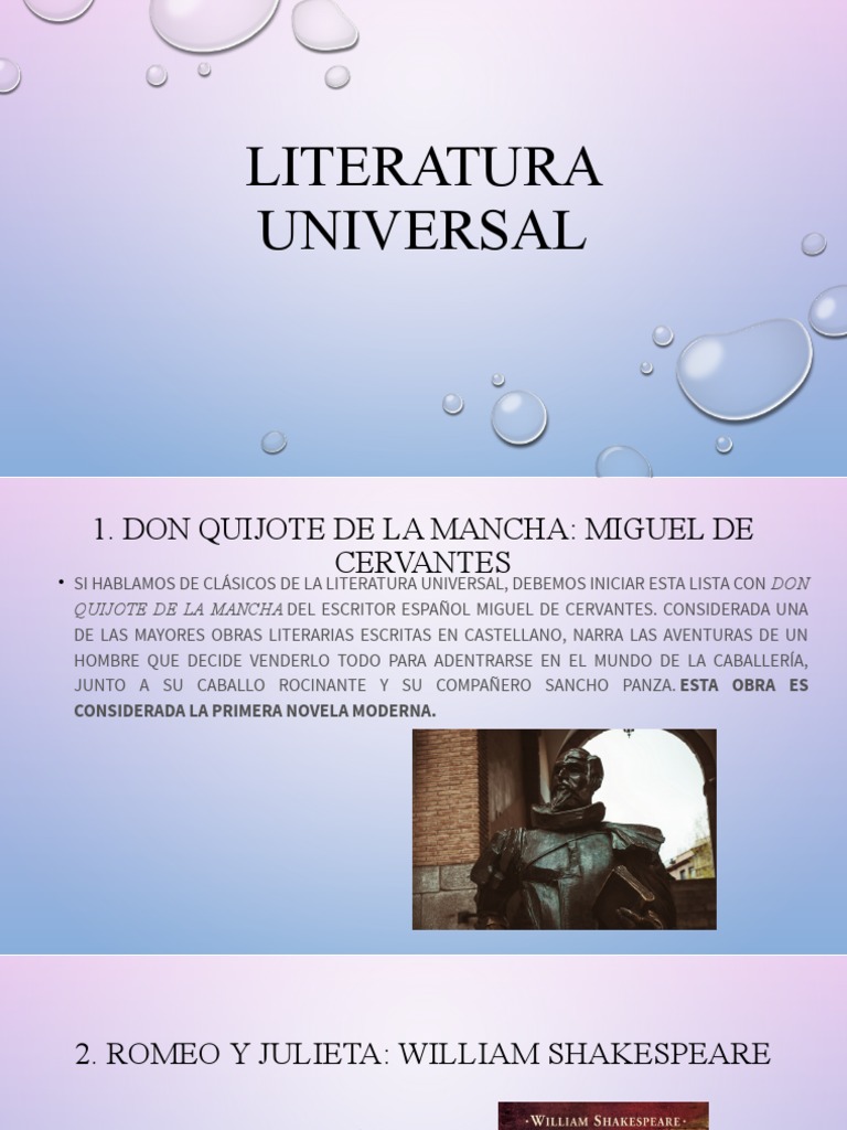 Literatura Universal | PDF