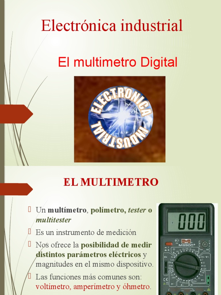 Partes y Uso del Multímetro Digital | PDF