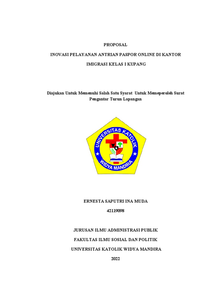 Proposal Imigrasi | PDF | Pengelolaan Keuangan & Uang | Ilmu Sosial