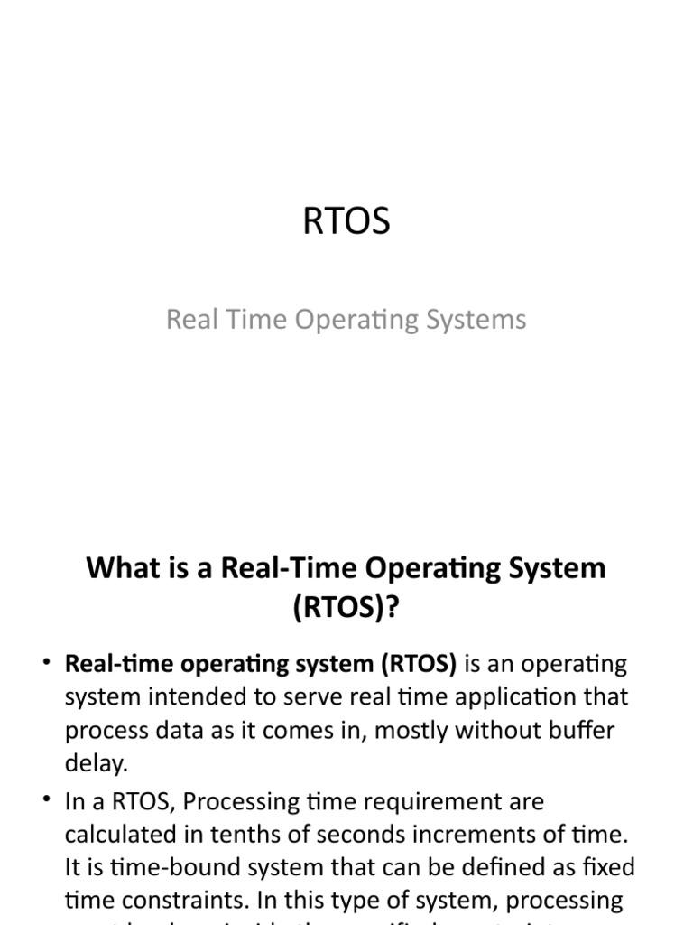 RTOS.pptx | PDF