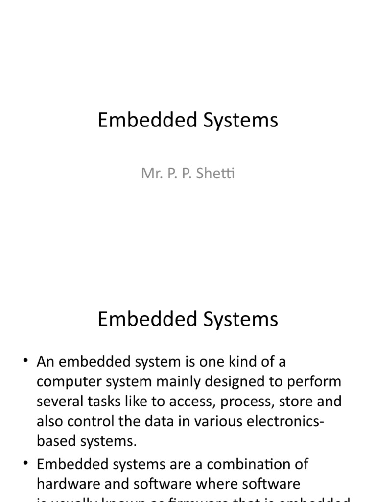 Embedded Systems | PDF