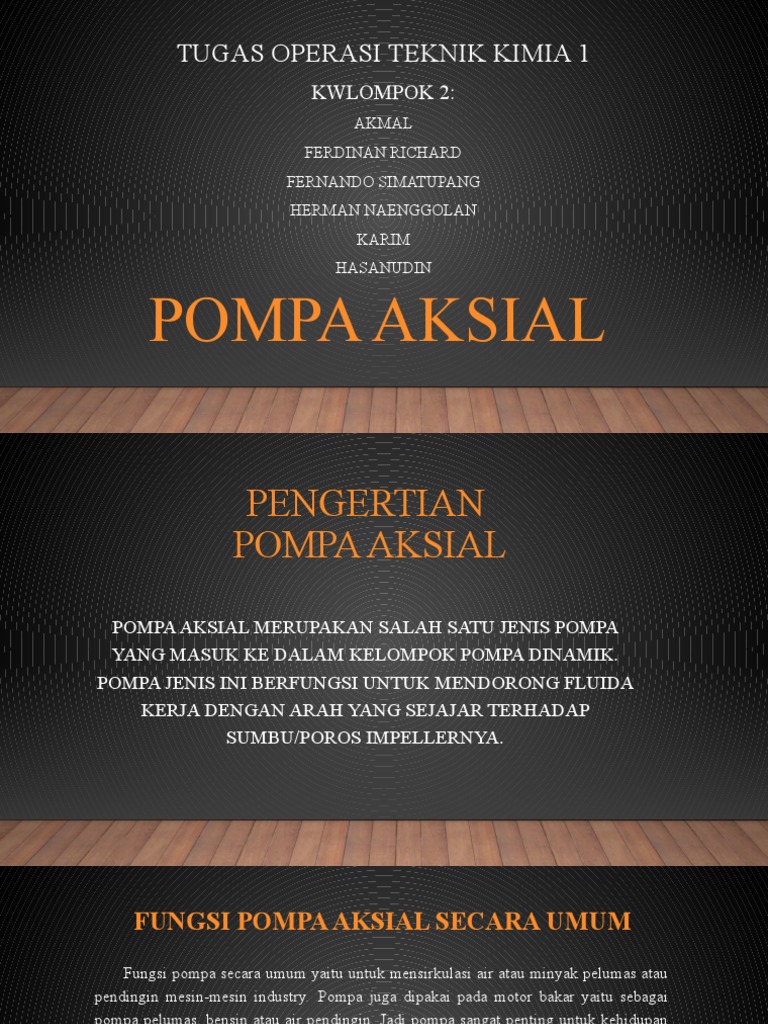 Cara Kerja dan Aplikasi Pompa Aksial | PDF