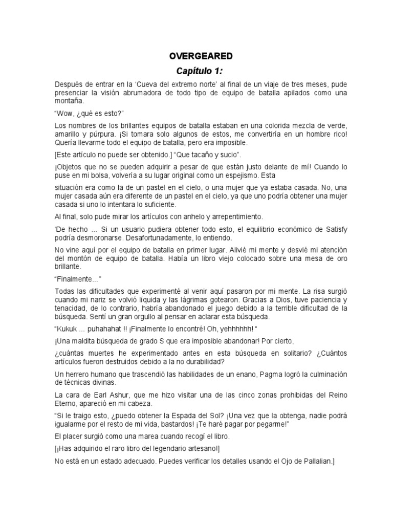 OVERGEARED 1.docx | PDF