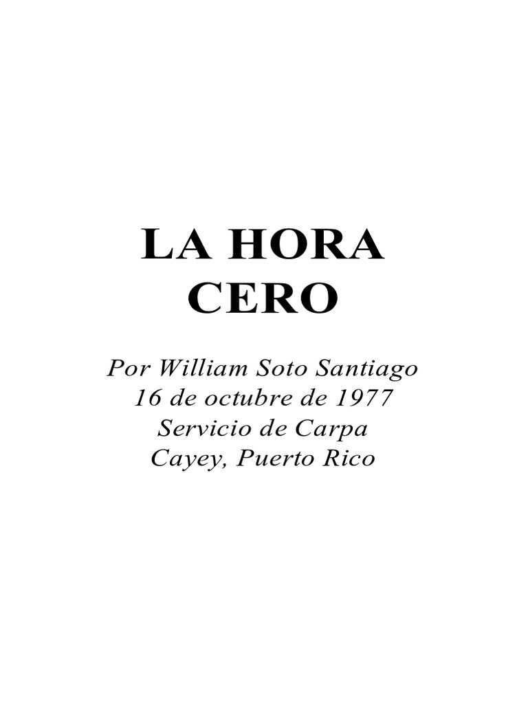 1977-10-16 La Hora Cero LD | PDF