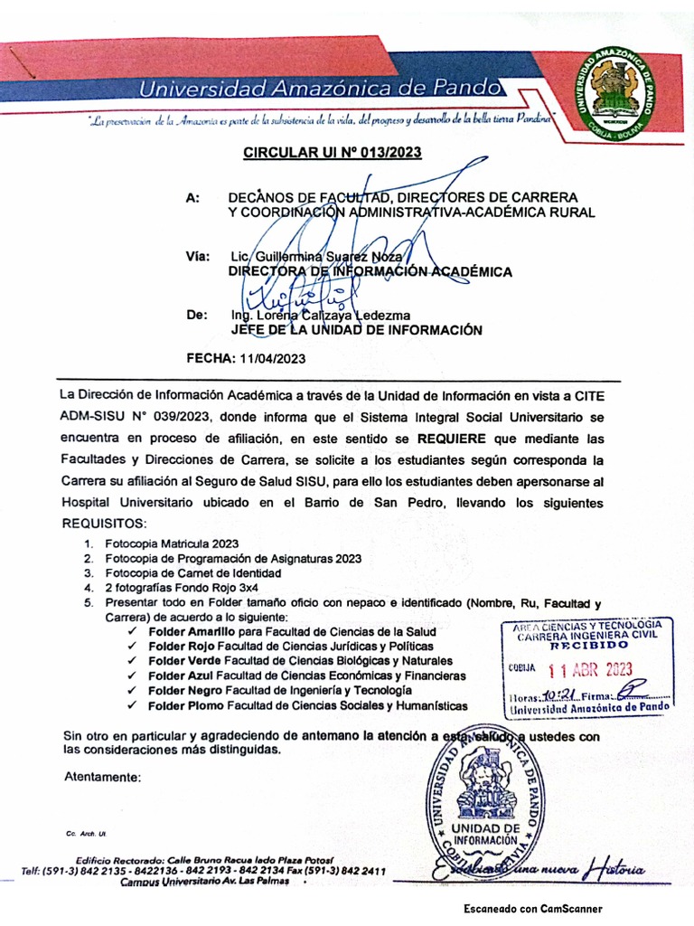 Requisitos para SISU | PDF