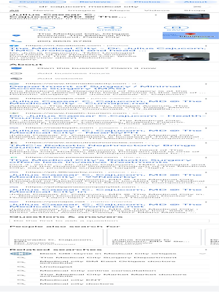 DR Cajucom Medical City - Google Search PDF | PDF