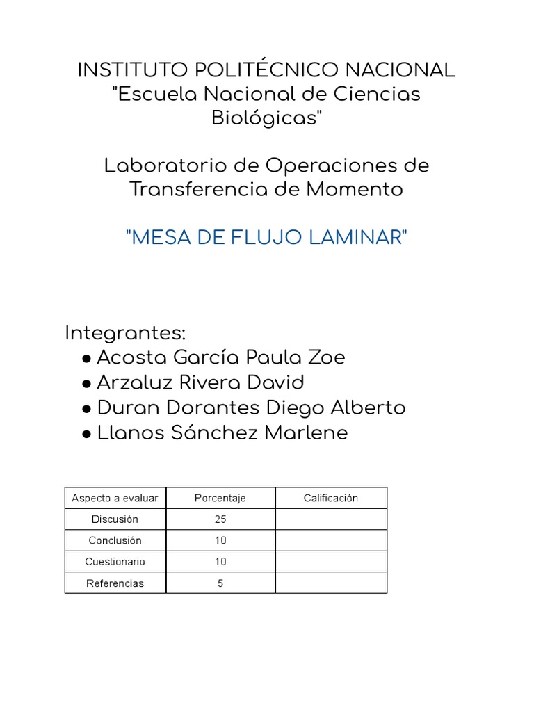 EQ 2 Flujo Laminar PDF | PDF