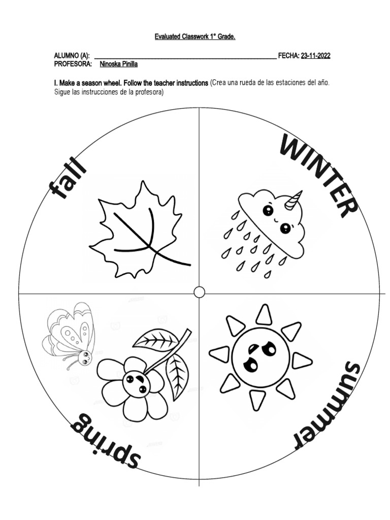 Evaluated Classwork NOV 23TH - 1° GRADE | PDF