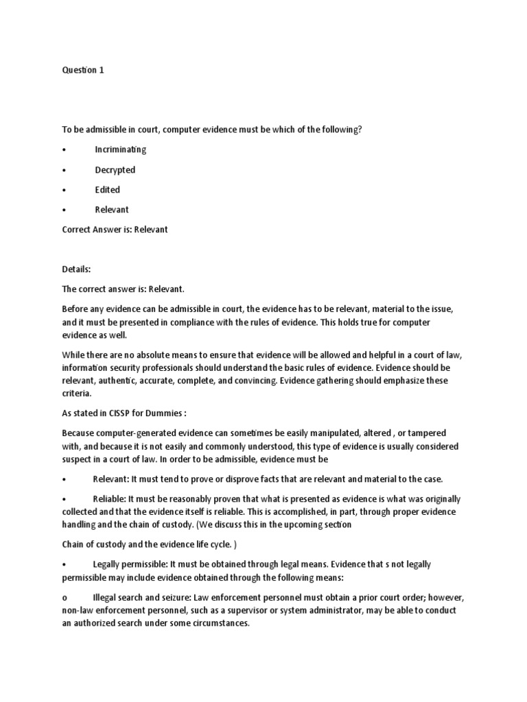 Cccure 06 Security Assessment And Testing Cissp Practice Test With Answer And Explanation Pdf
