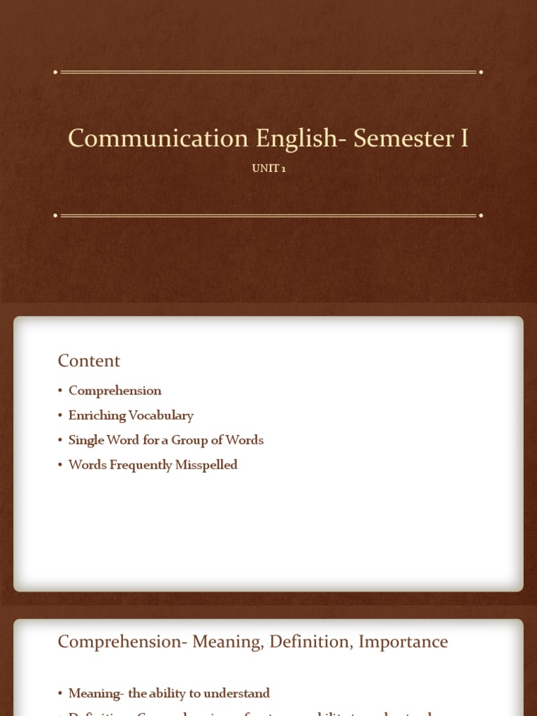Comprehension and Vocabulary Skills | PDF | Language Arts & Discipline ...