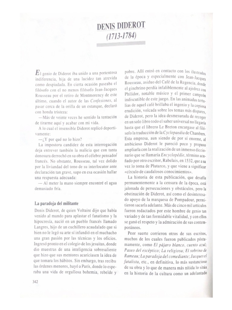Denis Diderot PDF | PDF