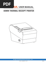Thermal Receipt Printer RONGTA TECHNOLOGY RP80 | PDF | Printer (Computing) | Ac Power Plugs And ...