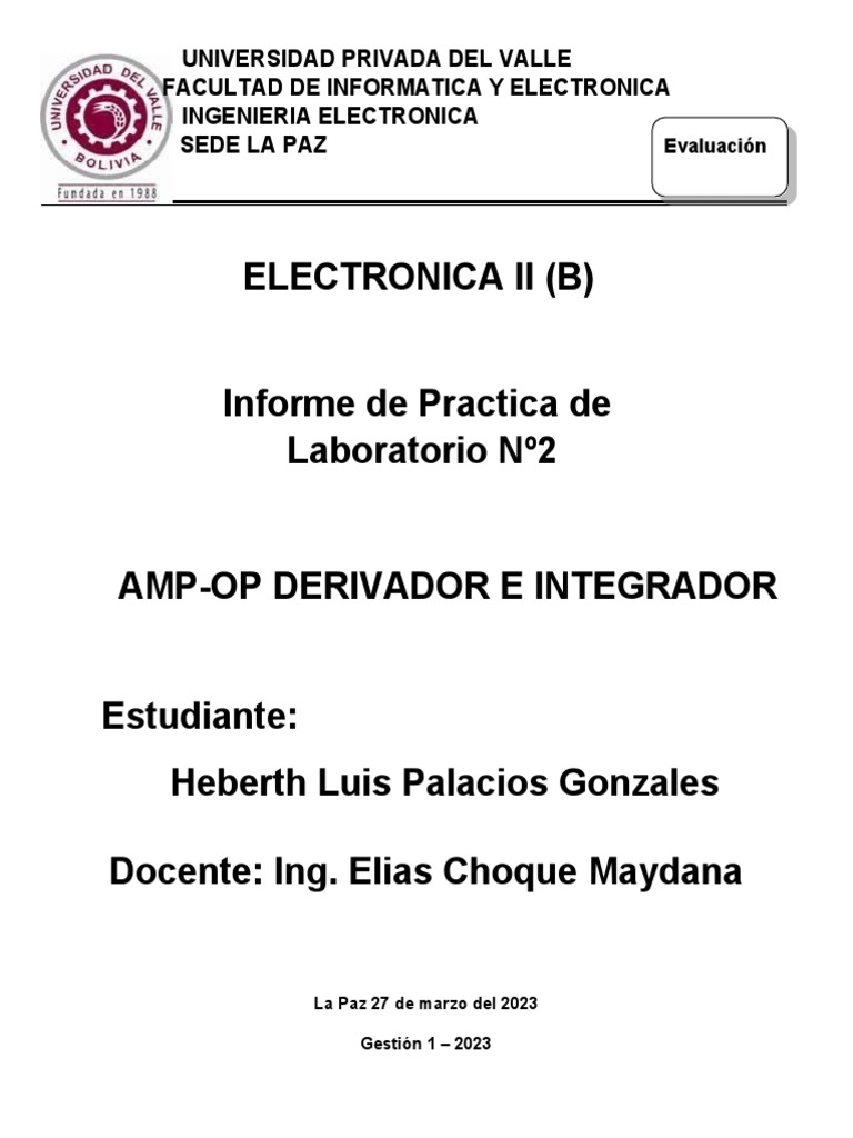 Labo 2 Electronica 2 | PDF | Amplificador | Condensador