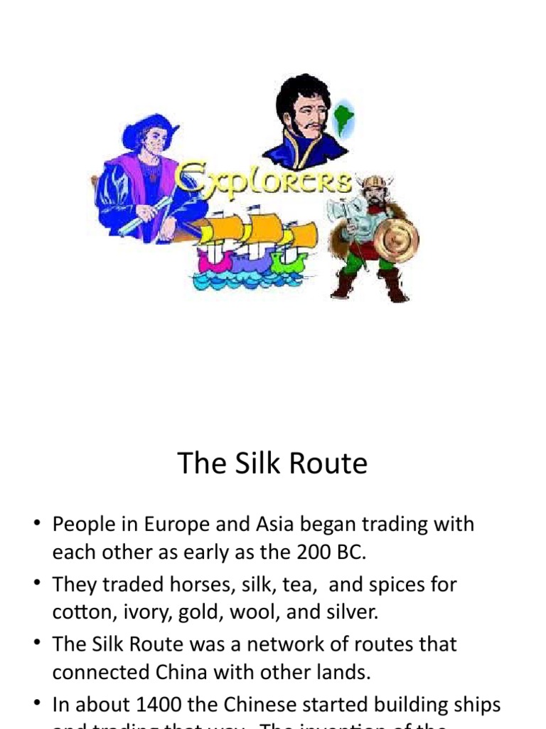 History of Exploration and Trade Routes | PDF