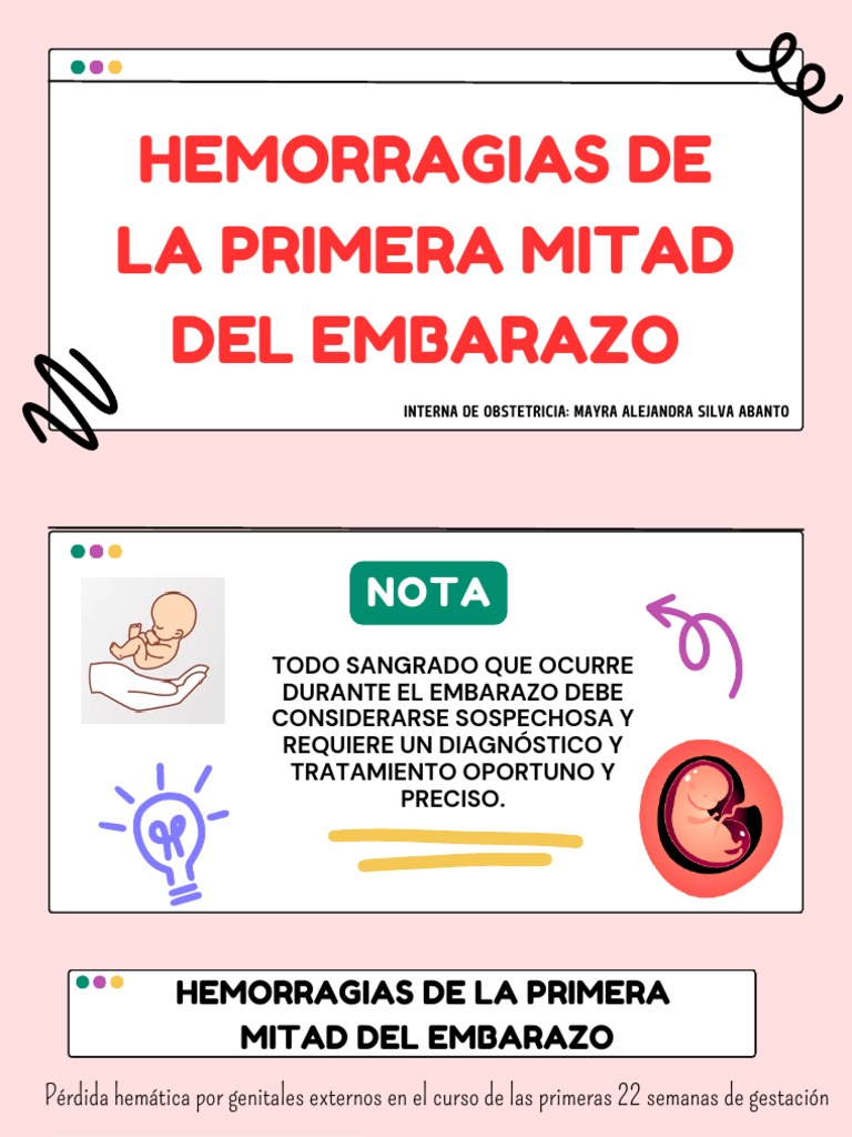 Hemorragias de La Primera Mitad Del Embarazo PDF | PDF