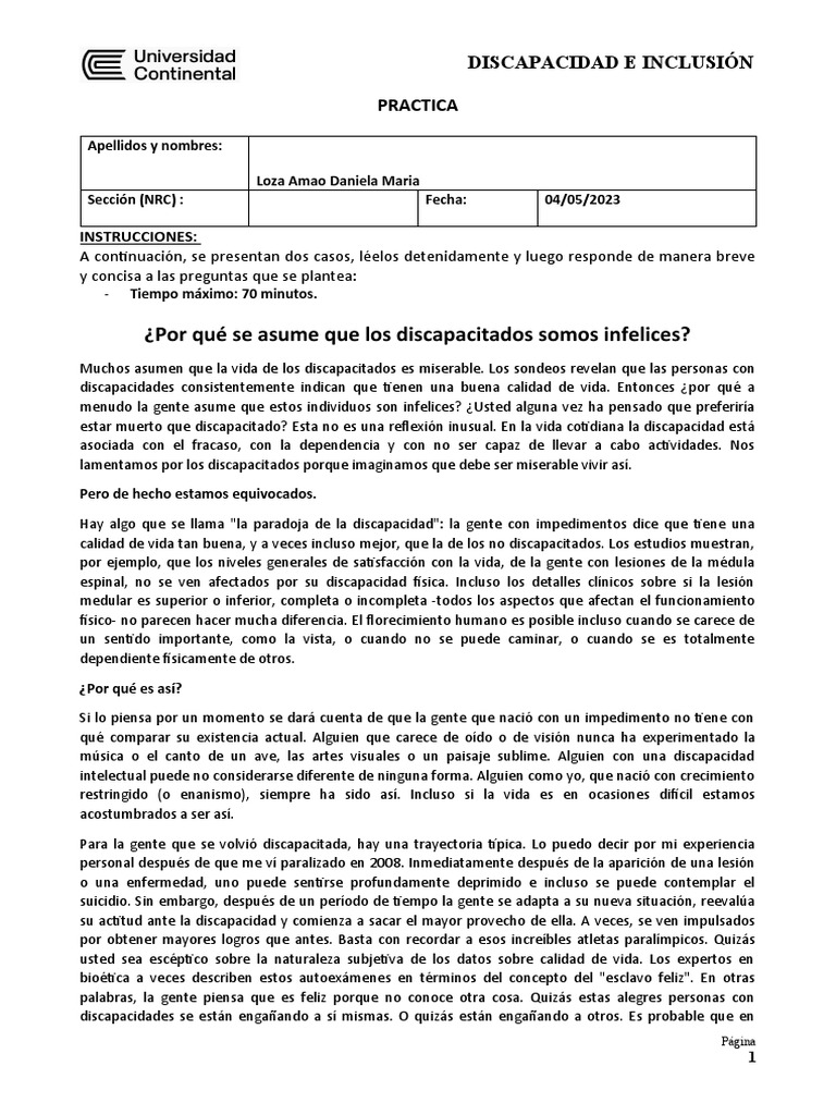 Daniela Loza Practica.docx | PDF