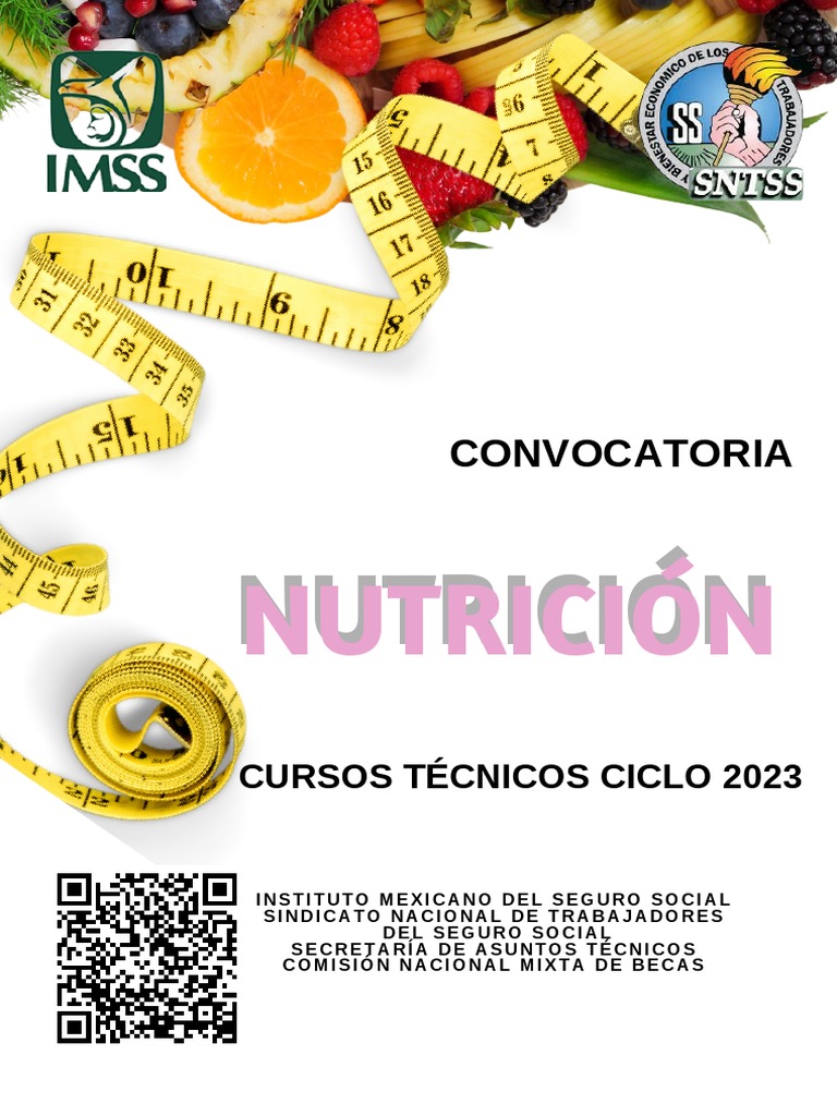 Cursos Nutrición IMSS 2023: Convocatoria | PDF