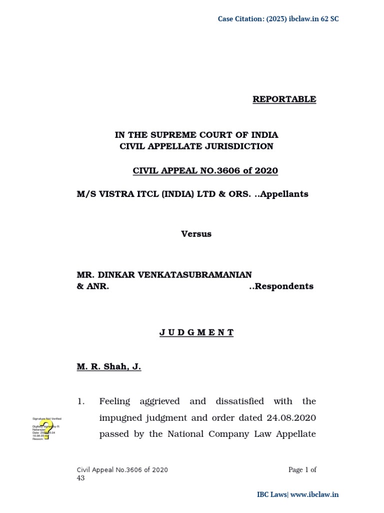 Supreme Court On Secured Creditor | PDF | Law | Technology & Engineering