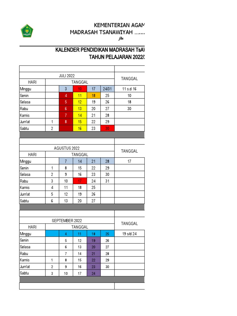 Kaldik MTs 2022-2023.xlsx | PDF