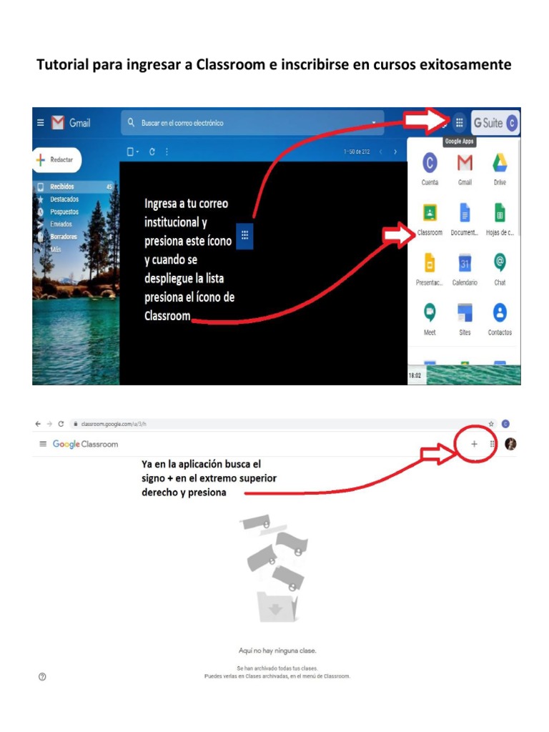 Tutorial para Ingresar A Classroom | PDF